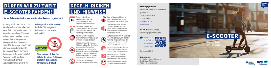 Flyer „E-Scooter: Regeln, Risiken und Hinweise" | Deutscher ...